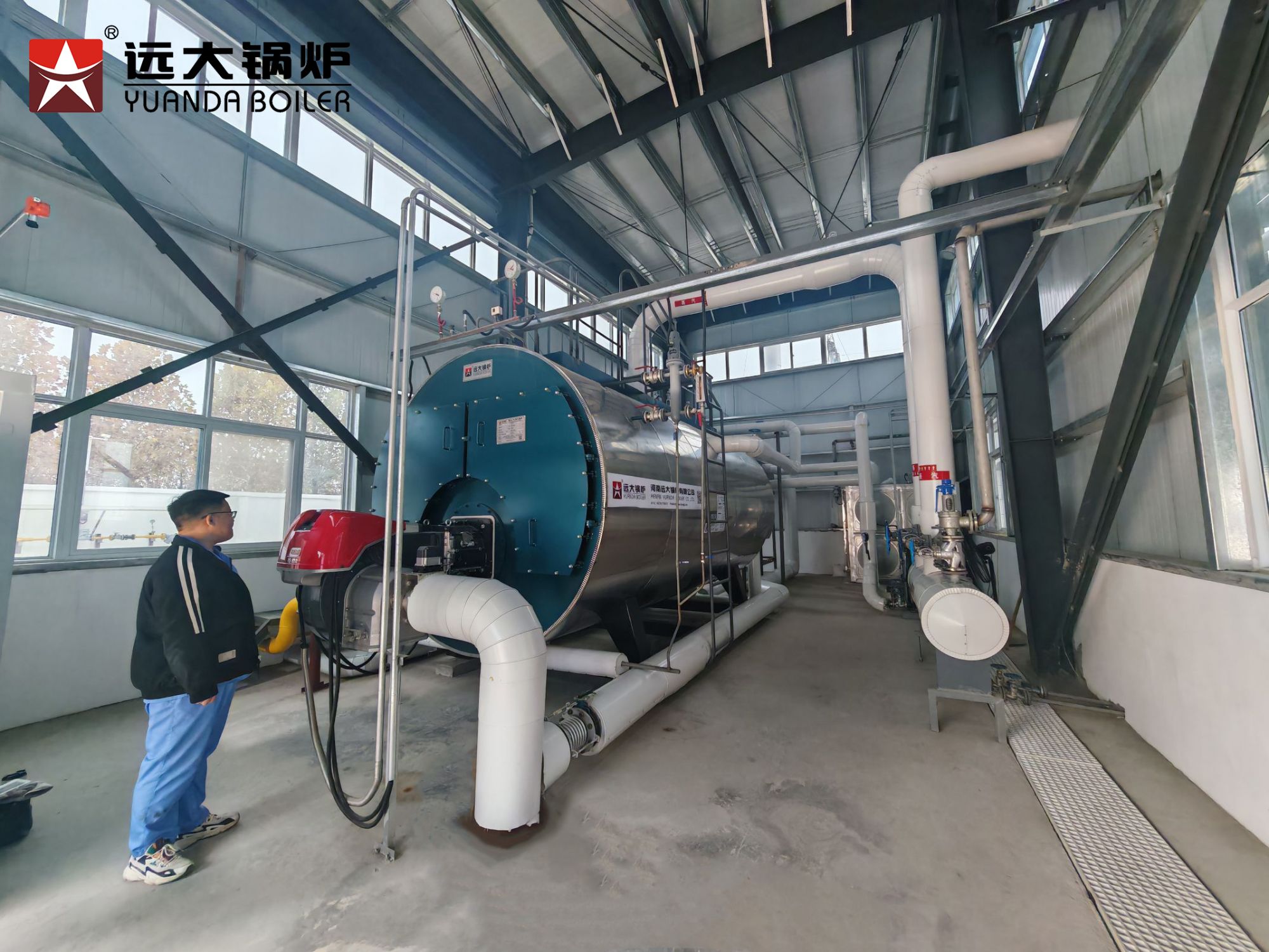 河南漯河某食品公司WNS6-1.25-Q燃气蒸汽锅炉-远大锅炉有限公司官网